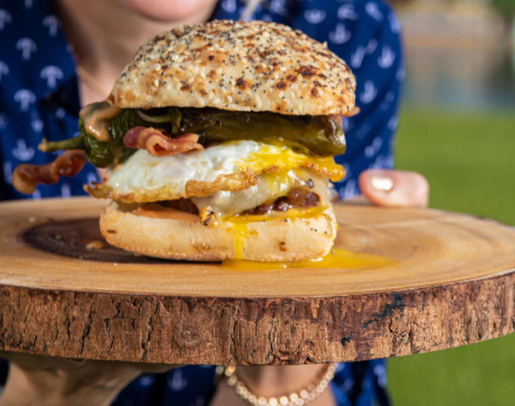 Brunch Recipe for Your Camp Kitchen: Grilled Hangover Burger