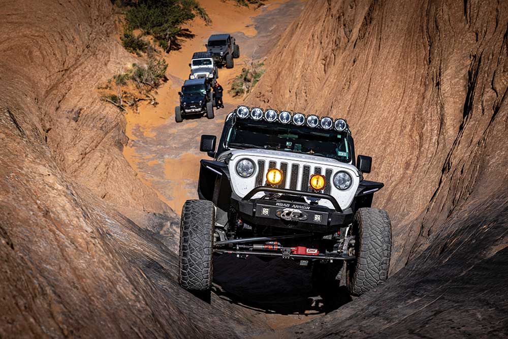 Overland Jeep Takes Underground Adventure